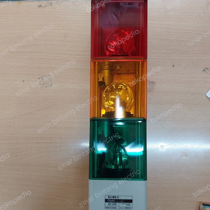 Jual CUBE LIGHT TOWER QLIGHT SJ-BZ-3 24VDC WITH BUZZER KOREA TERMURAH ...