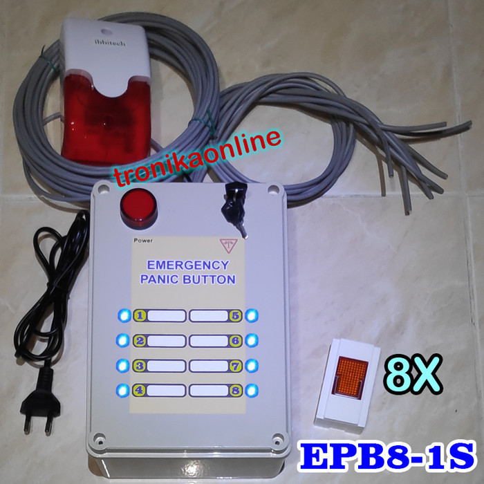 Jual EMERGENCY PANIC BUTTON SET ALARM EPB8-1S EMERGENCY TOMBOL PANIK ...