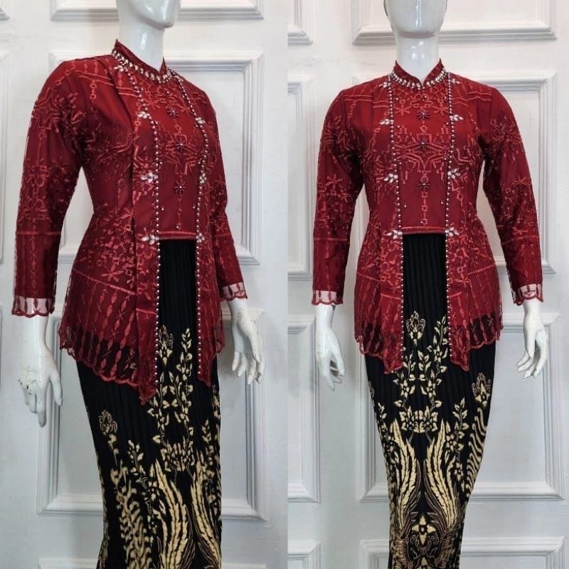 Jual Set Kebaya Kutu Baru Hijab Tille Modern Look Wisuda Perpisahan Acara Resmi Kebaya Seragaman ...