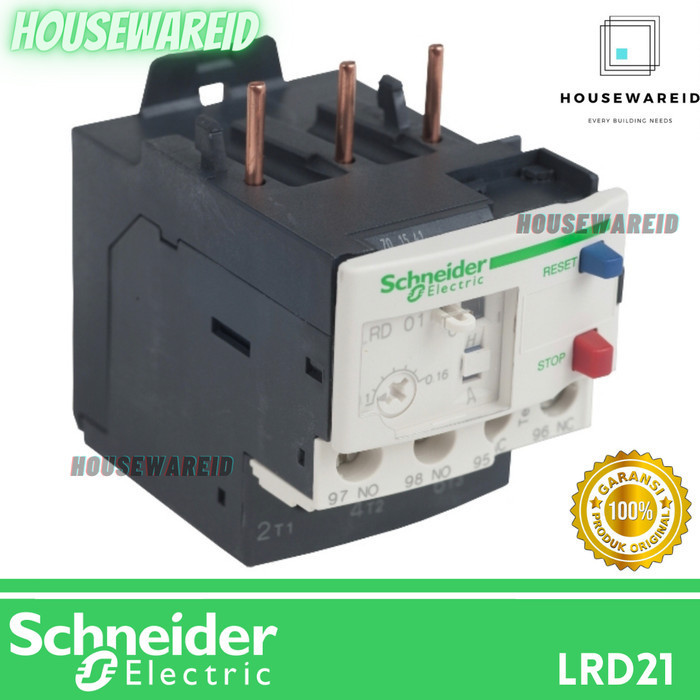 Jual New Thermal Overload Relay Schneider Lrd21 Original Kontak Bantu ...