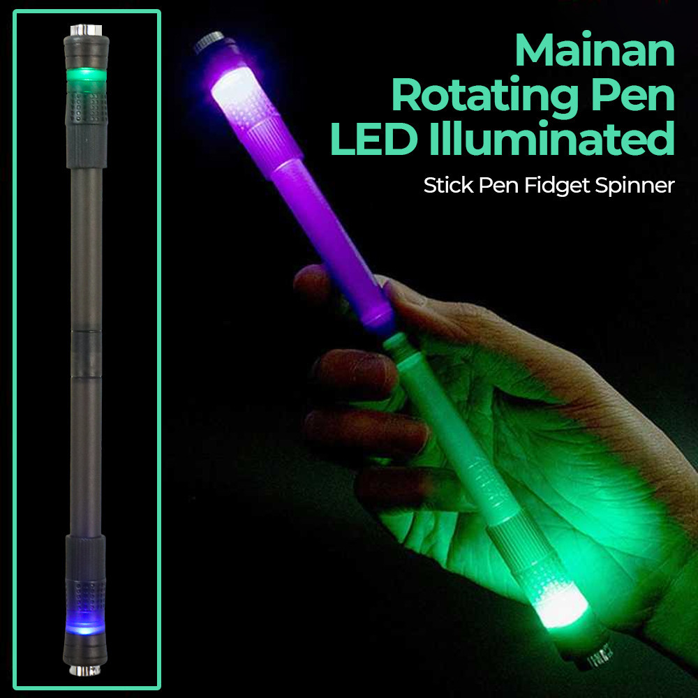 Jual NEW!! WePick Mainan Rotating Stick Pen Fidget Spinner LED ...