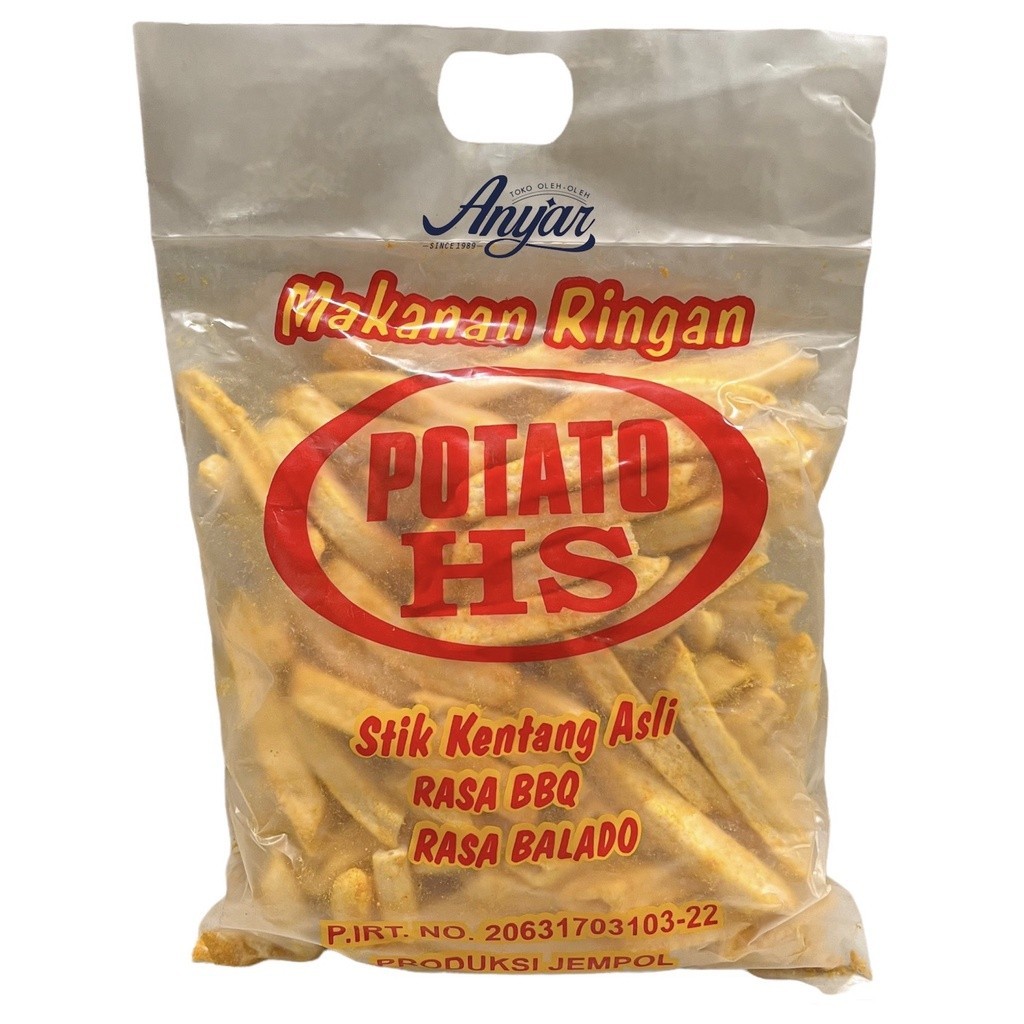 Jual Stik Kentang Balado/ Stick Potato BBQ (Kemasan Besar) ±250gr ...