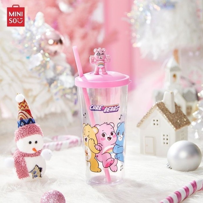 Jual Tumbler Care Bears Lucu - Miniso Care Bears Collection Plastic Tumbler | Shopee Indonesia