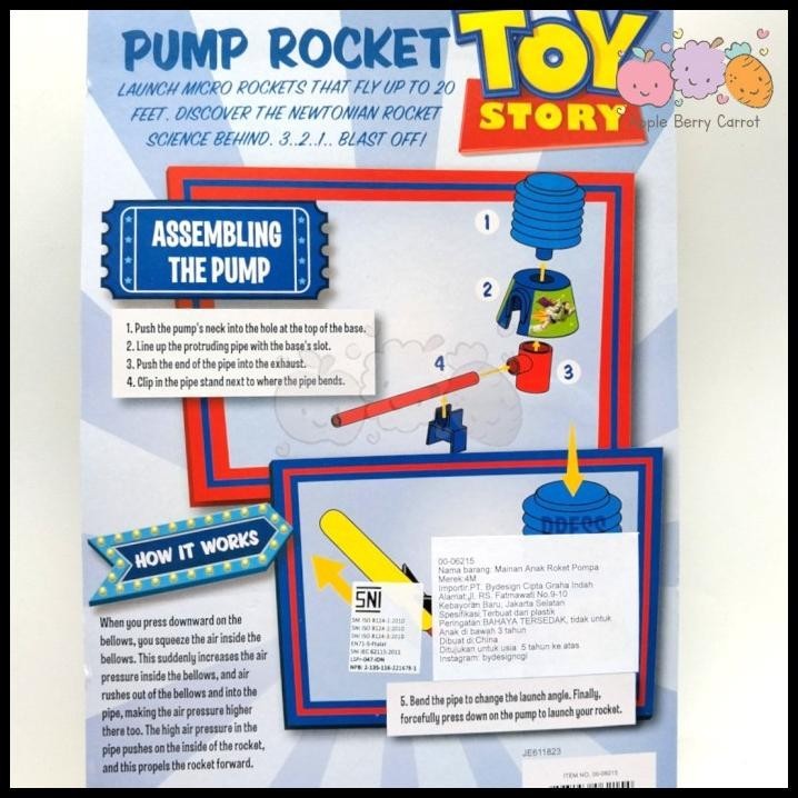 Jual GRATIS ONGKIR 4M DISNEY BUZZ LIGHTYEAR PUMP ROCKET ROKET POMPA TERBANG TOY STORY | Shopee ...