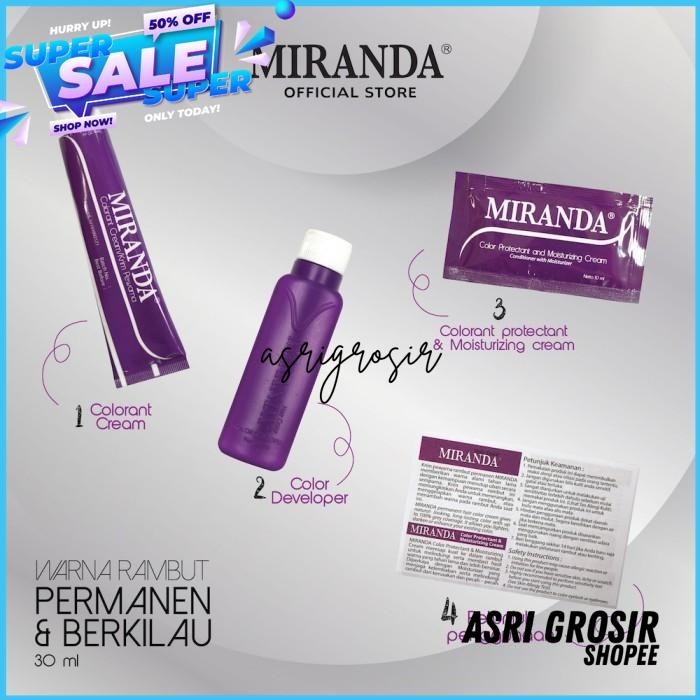 Jual MIRANDA HAIR COLOR PREMIUM CAT PEWARNA RAMBUT MIRANDA MC 17 DARK ...