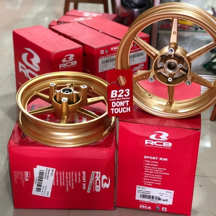Jual Velg rcb yamaha n max nmax ring 13 new lebar 300 350 gold ...