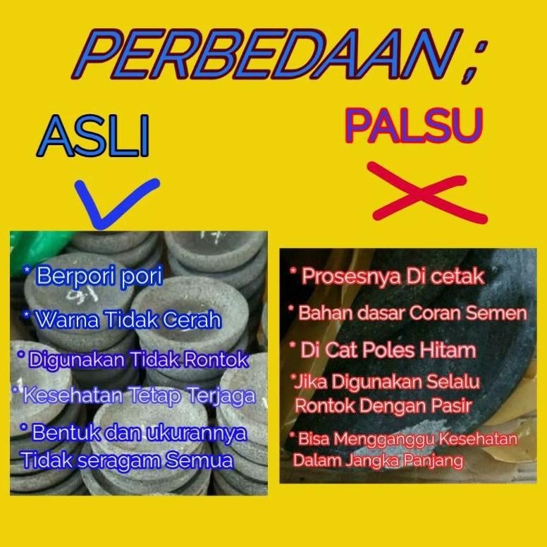Jual wd-54 Cobek Batu Asli / Cobek Batu Gunung Merapi Terbaik di ...