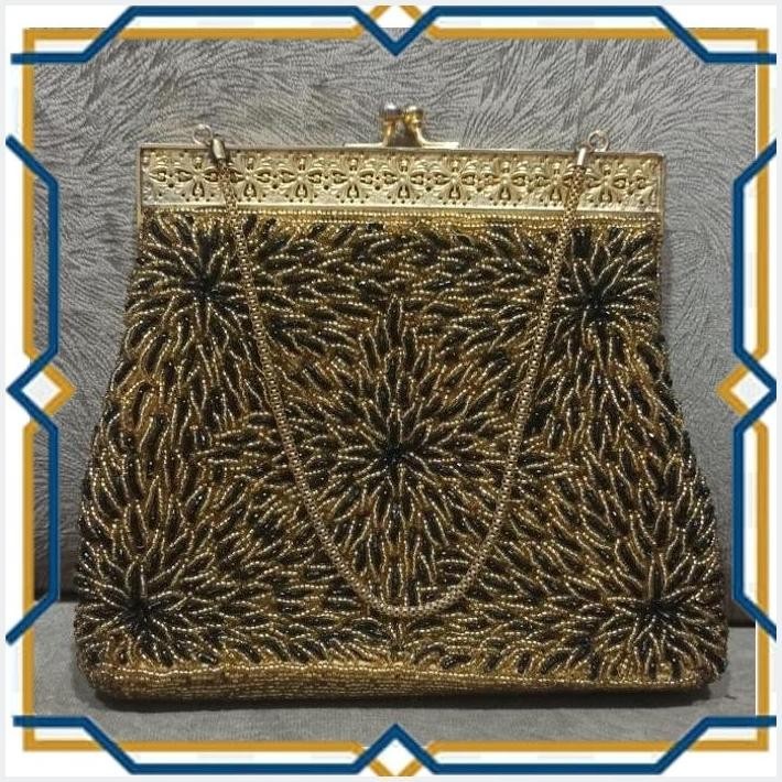 Jual [CCA] TAS PESTA VINTAGE JADUL THN 1950AN KLASIK MEWAH MINUS PAYET ...
