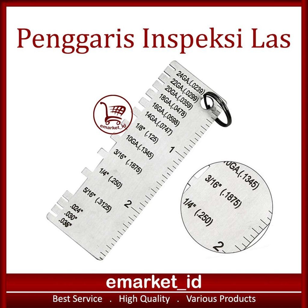 Jual Penggaris Inspeksi Las AH31 / Pengukur Ketebalan Pengelasan ...
