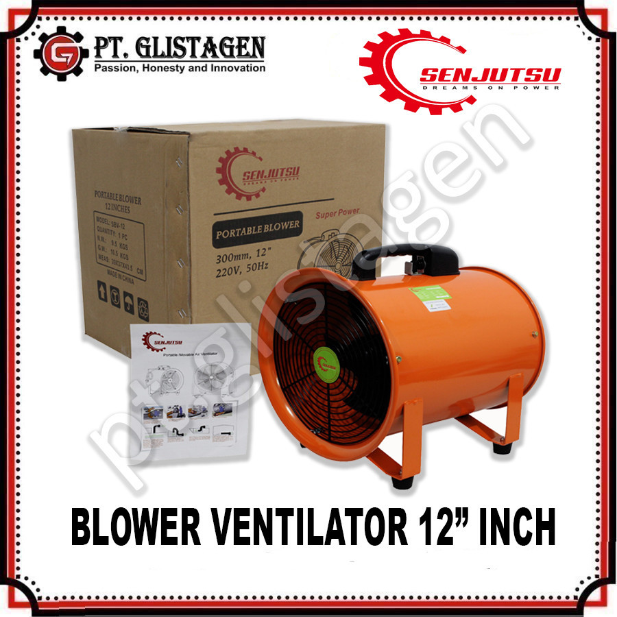 Jual SENJUTSU Blower Portable Ventilator 12" inch Kipas Blower Exhaust Angin 12" inch | Shopee ...