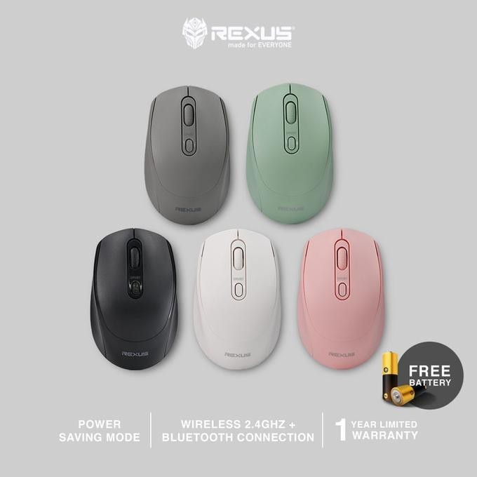 Jual Rexus Mouse Wireless Office Q35 Silent Click | Shopee Indonesia