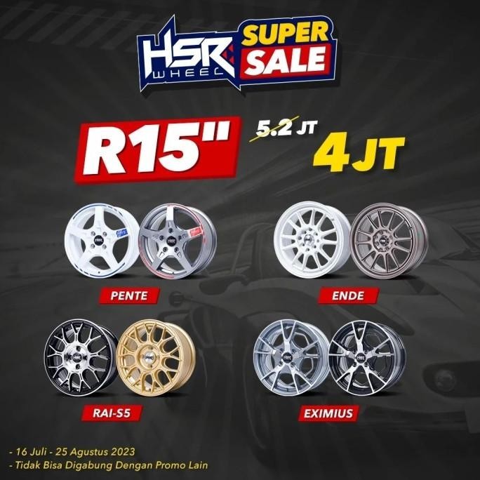 Jual Velg Mobil Ring 14 hingga Ring 22 HSR Wheel - HSR1000 | Shopee ...