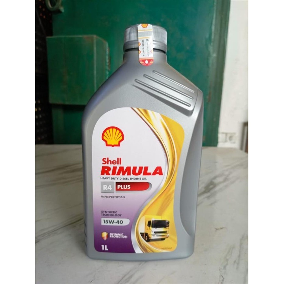 Jual Oli Mesin Diesel Shell Rimula R4 Plus Synthetic 15W-40 1 Liter ...