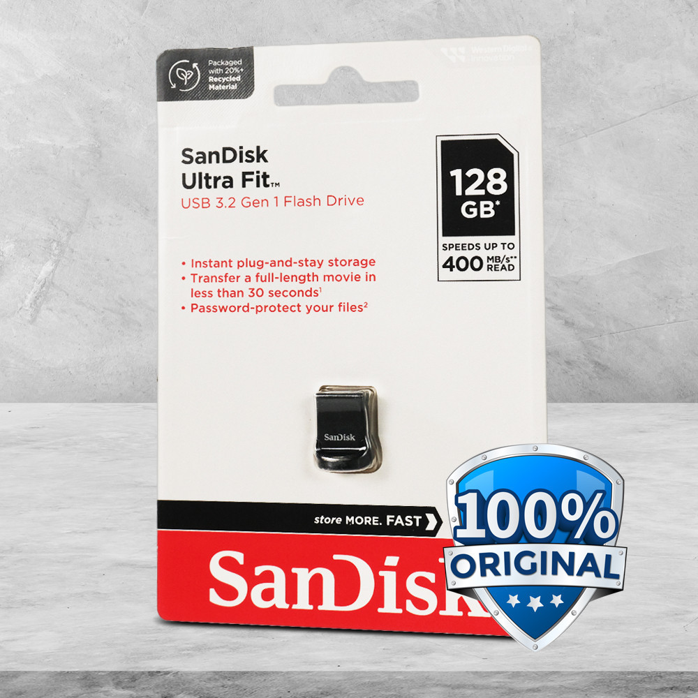 Jual SanDisk Ultra Fit Flashdisk USB 3.1 / 3.2 Gen 1 - SDCZ430 128GB ...