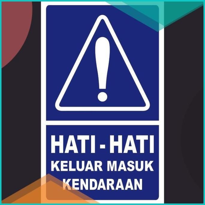 Jual rambu hati-hati keluar masuk kendaraan 13m4yZ4 perkakas | Shopee ...