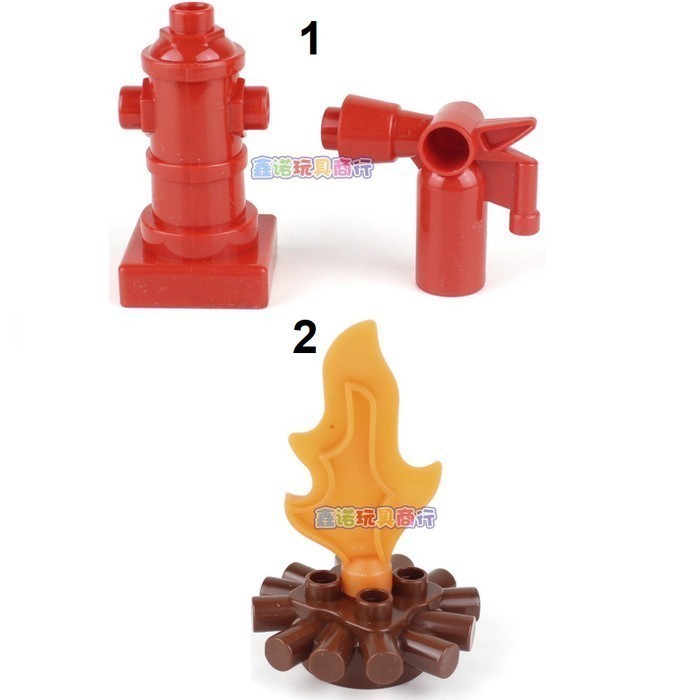 Jual City Fire Extinguisher Hydrant Pillar Api Minifigure Lego Duplo ...