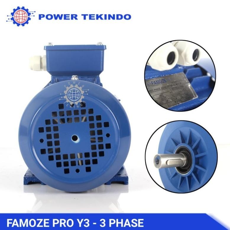 Jual CODE123 - Famoze Pro Dinamo 3 Phase 2 HP 2800 RPM / 1 HP 900 RPM Elektro Motor Y3 1 PK 2 PK ...