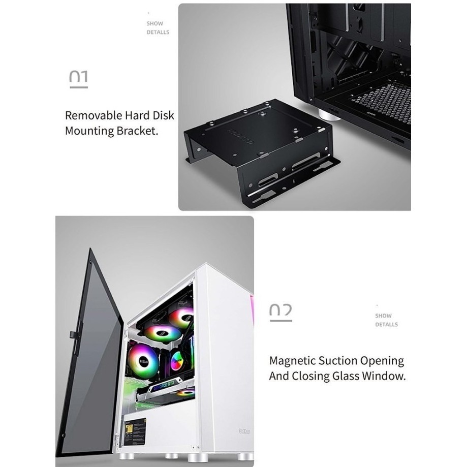 Jual Pc Case Gaming Pccooler Platinum Lm300 Argb Tempered Glass M-Atx ...