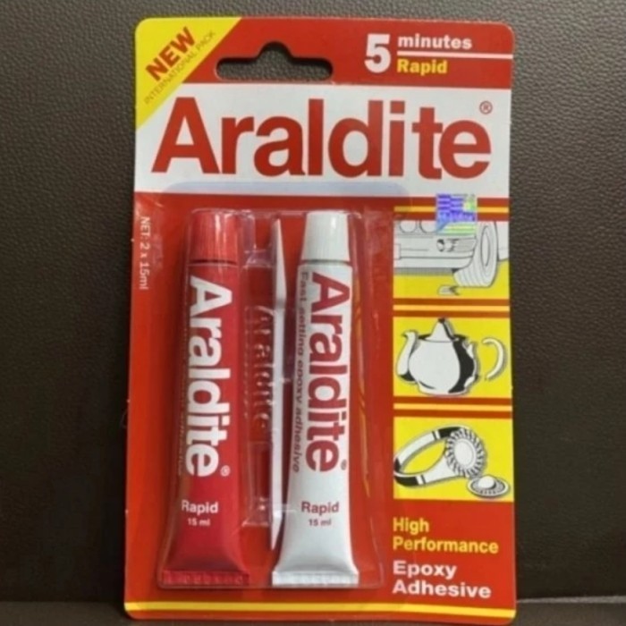 Jual Lem araldite besi lem araldit merah epoxy asli 5 menit | Shopee ...