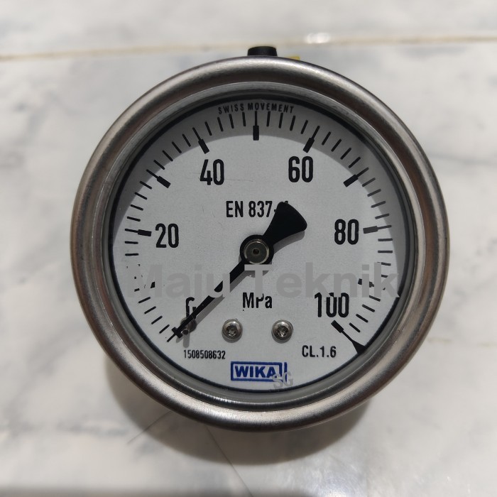 Jual Jual! Wika 2,5" 100 Mpa, Drat 1/4" Npt Full Ss Center Back (Payung) | Shopee Indonesia