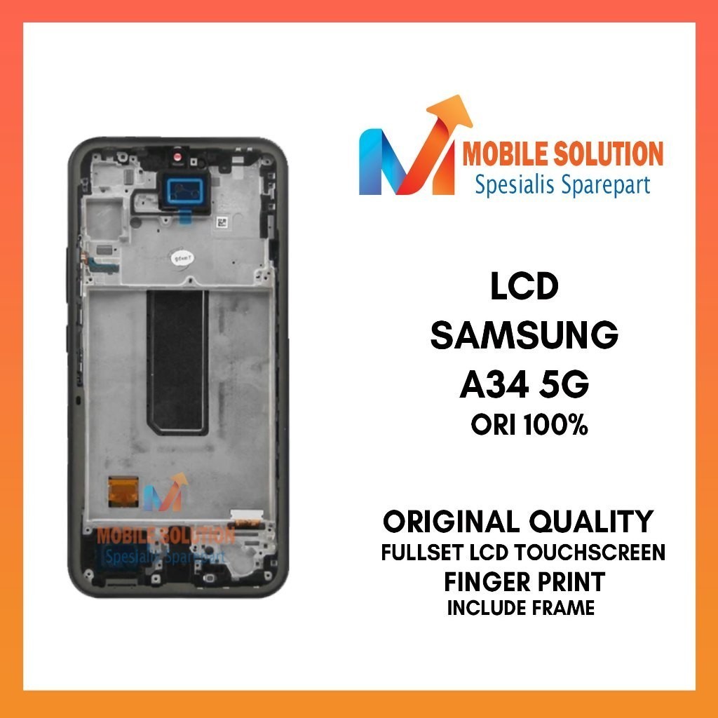 Jual Grosir LCD Samsung A34 5G Fingerprint Include Frame ORIGINAL 100% ...