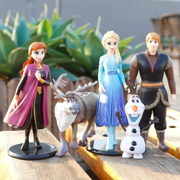 Jual action figure frozen 2 set 5 pcs elsa ana sven cristoff olaf ...