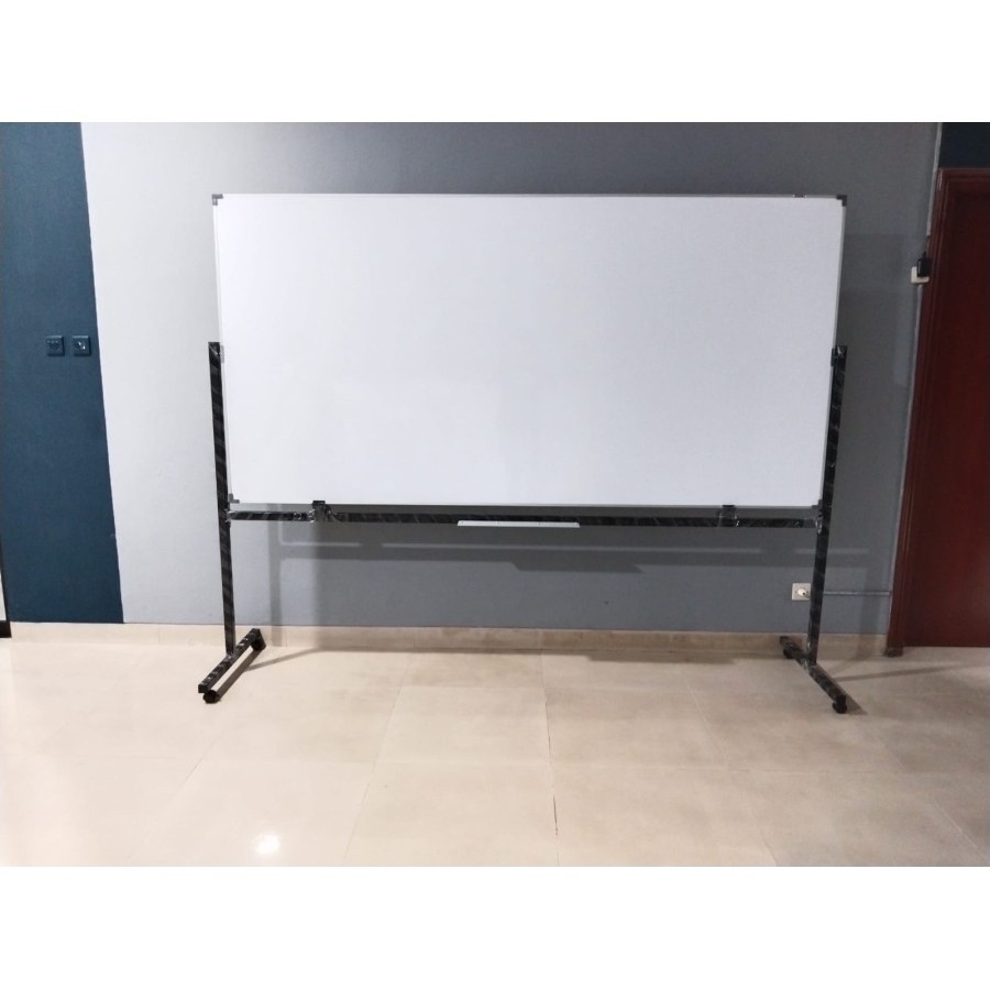 Jual whiteboard standing 90 x 200 cm - papan aja | Shopee Indonesia