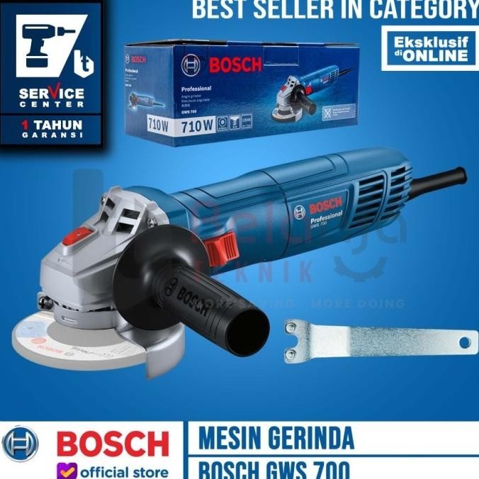 Jual Bosch GWS 700 Mesin Gerinda Listrik 4 Inch GWS700 Angle Grinder 10 ...