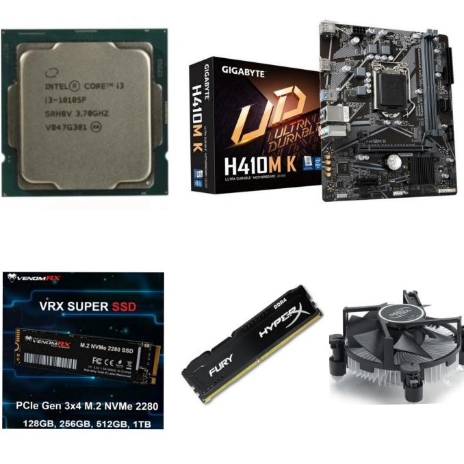 Jual Paket Processor Intel Core i3 10105F Gen 10 LGA 1200 DDR4 NVME | Shopee Indonesia
