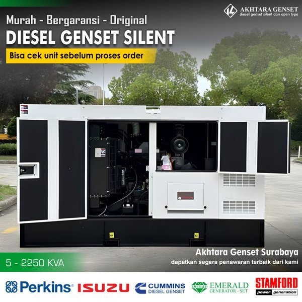 Jual Jual Genset Silent 400 Kva 450 Kva 500 Kva Perkins Cummins Isuzu Emerald Stamford | Shopee ...