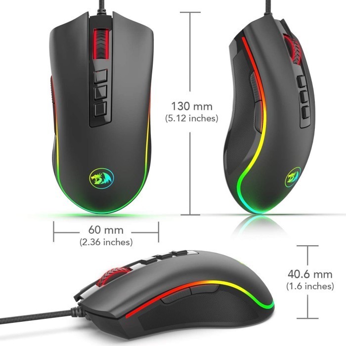Jual Gercep Redragon Cobra M711 I M711W High Speed Sensor 10000 Dpi ...