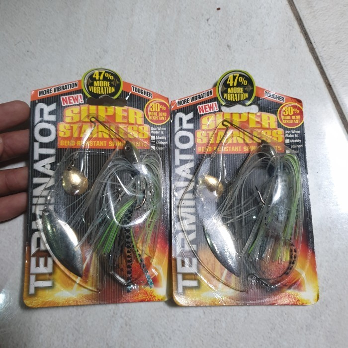 Jual Spinner Bait Terminator Super Stainless Original Stained Water ...