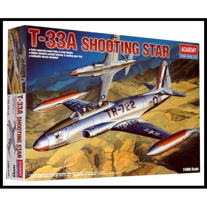 Jual DISKON MODEL KIT ACADEMY 1/48 T-33A SHOOTINGSTAR 12284 !!!!!! | Shopee Indonesia
