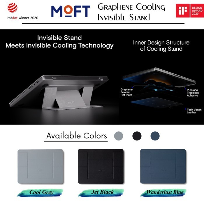 Jual MOFT COOLING STAND - GRAPHENE COOLING WITH INVISIBLE DESIGN | Shopee Indonesia