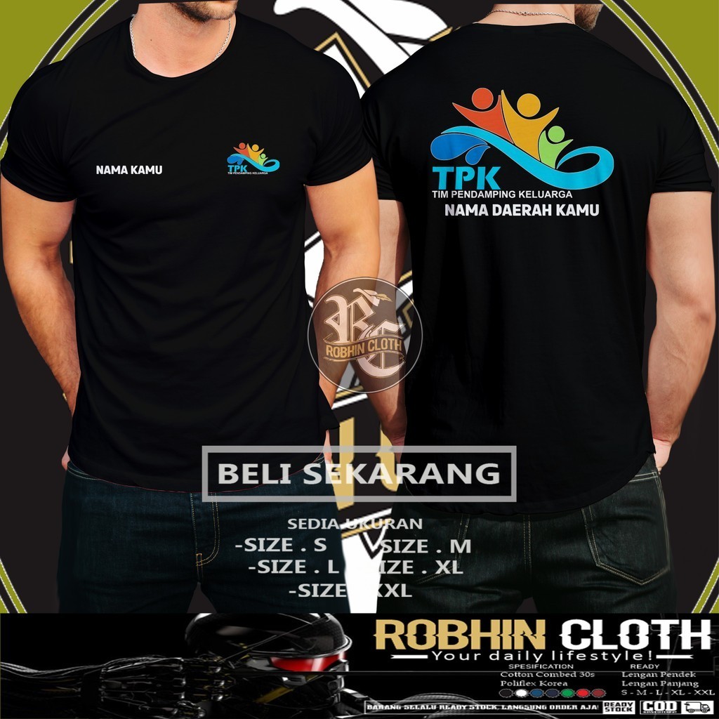 Jual Kaos Baju TPK Tim Pendamping Keluarga Gratis Nama Kamu dan Nama ...