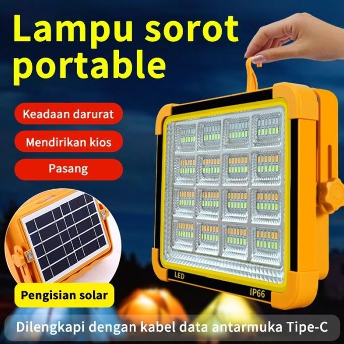 Jual Lampu sorot CAS LED flood light 300w 192led lampu sorot surya ...