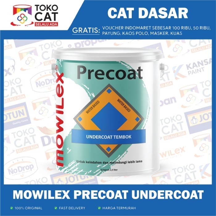 Jual Cat Dasar | Mowilex Precoat Undercoat warna putih 20 L | Kemasan ...