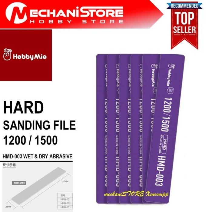 Jual Hobby Mio Hard Sanding File 1200 / 1500 - Hobbymio Amplas Gundam Mg Hg | Shopee Indonesia