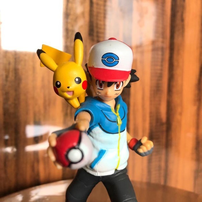 Jual Action Figure Pokemon (Pikachu Dan Satoshi) | Shopee Indonesia