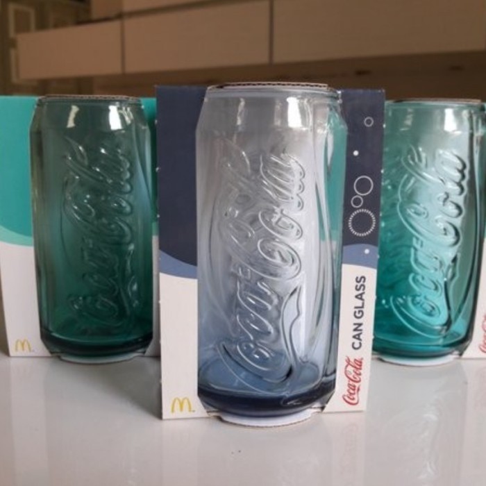 Jual Coca Cola Can Glass Gelas Coca Cola Emboss Beling Kaca Tebal Mug ...