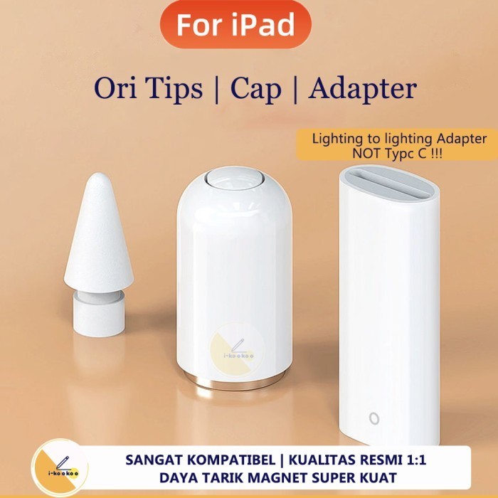 Jual Pencil Charger Adapter/1th Pencil Tutup/Tip Pencil | Shopee Indonesia