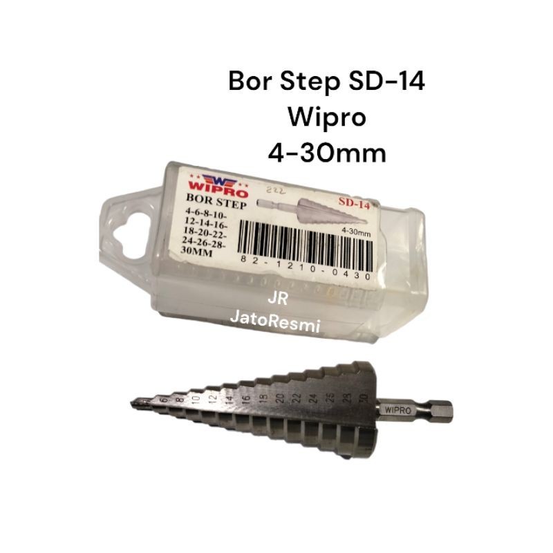 Jual Bor Besi Pagoda Bor Step Drill 4-30mm 14 Step SD-14 Wipro | Shopee Indonesia