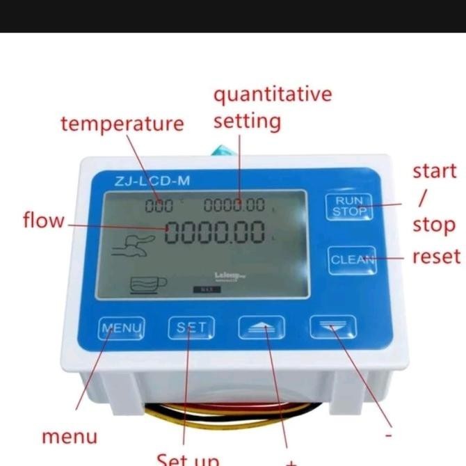 Jual Digital Flow Meter Control Display/Water Oil Sensor Zj-Lcd-M | Shopee Indonesia