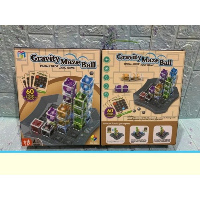 Jual GRAVITY MAZE BALL GAME LOGIC PINBALL PUZZLE BRICK SUSUN KUBUS | Shopee Indonesia