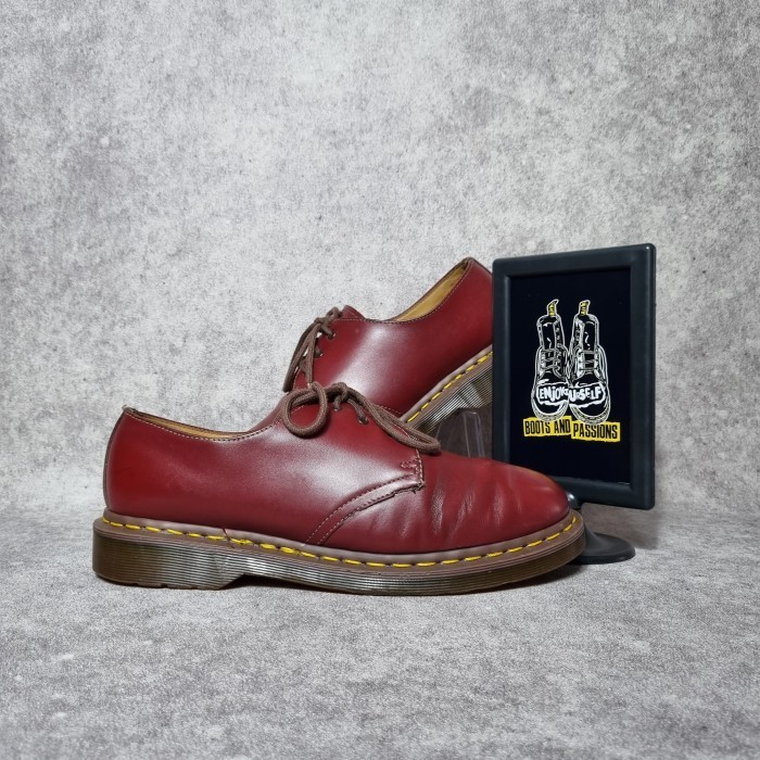 Jual DR MARTENS 1461 VTG OXBLOOD 9UK MADE IN ENGLAND MIE SOLOVAIR ...