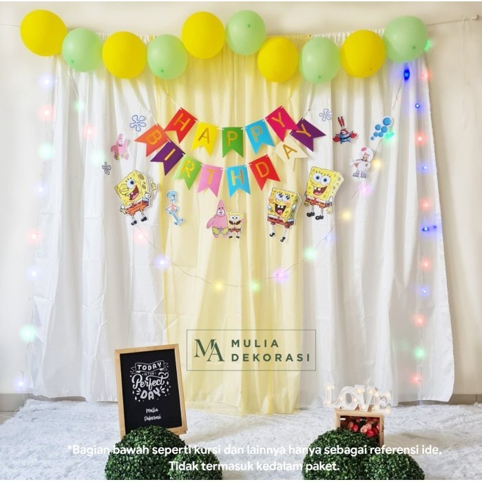 Jual Backdrop Dekorasi UlangTahun Happy Birthday Pesta Anak Paket ...