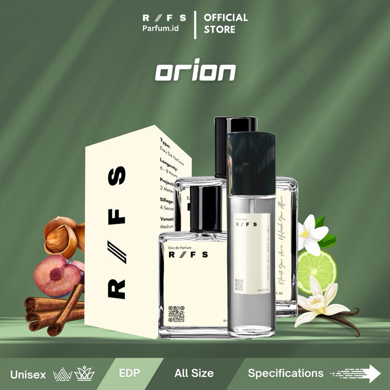 Jual Parfum Orion by RIFS Originals - EDP Extrait de Parfum Pria Tahan ...