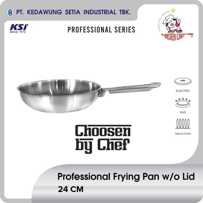 Jual Master Chef Professional Panci Stainless Frying Pan 24 cm | Shopee ...