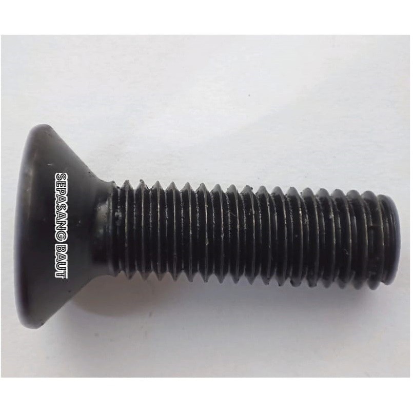 Jual M6 x 10 Baut Countersunk JFL Verseng Mili hitam | Shopee Indonesia