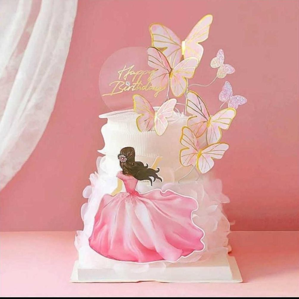 Jual Big Promo cake topper kupu 2 ada 3 macam harga per tipe 991 / 992 ...